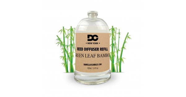 Green Leaf Bamboo Reed Diffuser Refill Oil | Daniella's Candles