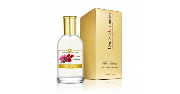 Rose Geranium - Room, Body & Linen Spray | Daniella's Candles